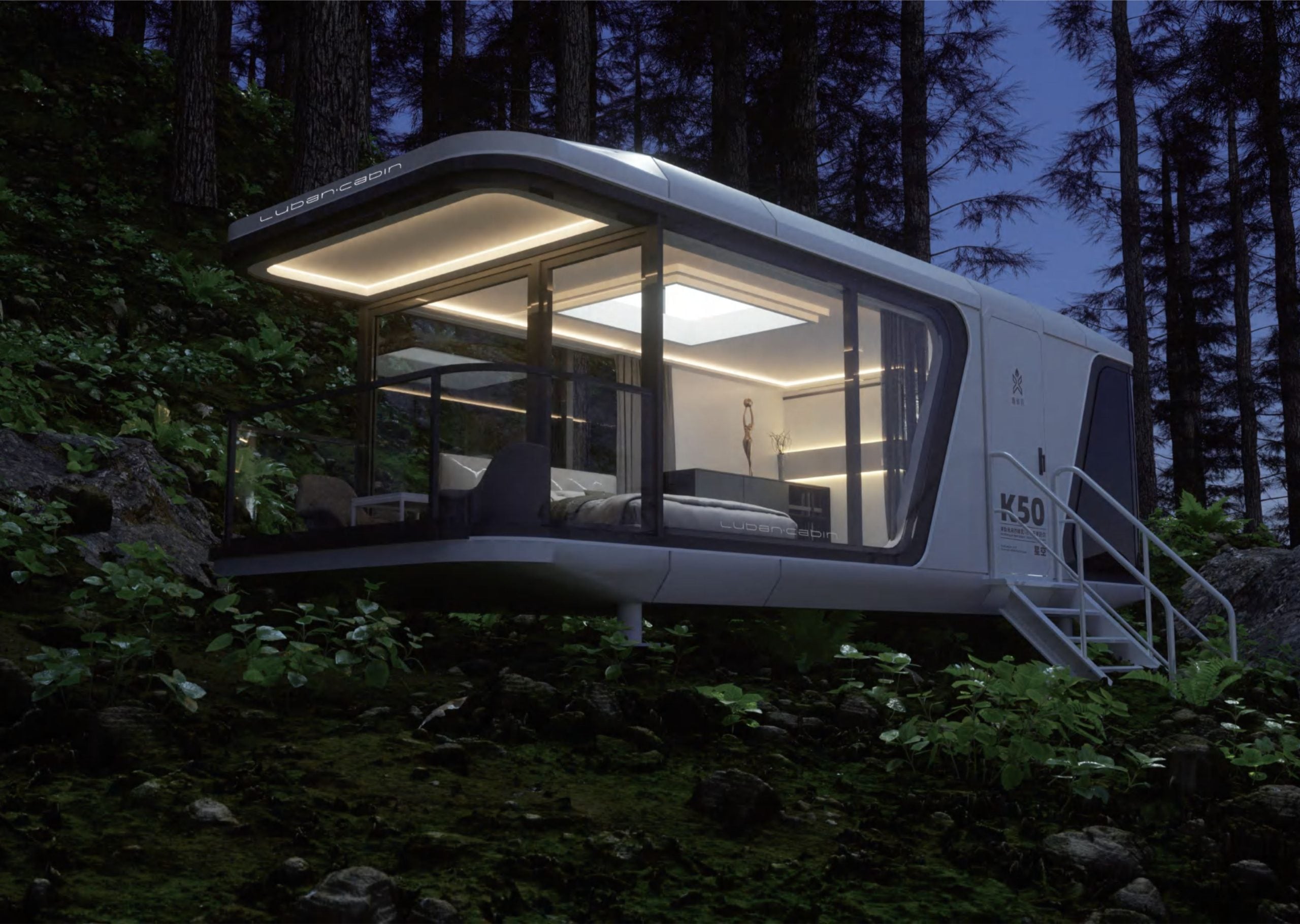 Capsule House K50 | Mid-Sized Prefab Cabin for Multifunctional Use