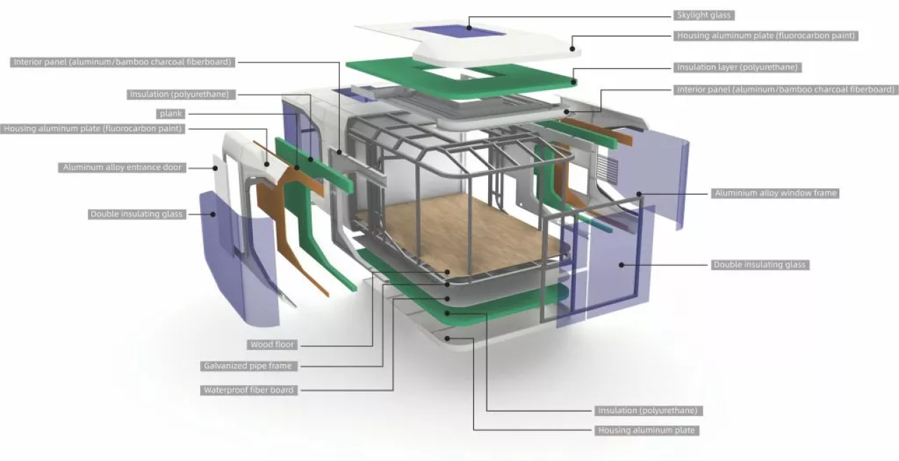 Space Capsule House X70 | Large-Space Capsule Home for Living & Rental