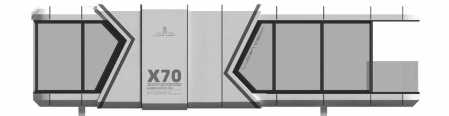 Space Capsule House X70 | Large-Space Capsule Home for Living & Rental