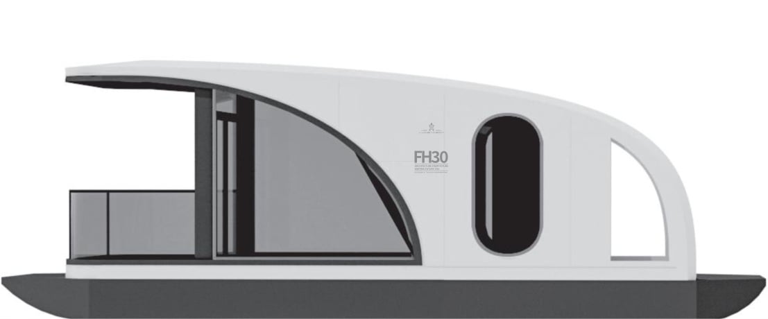 FH30 Floating Prefab Pod | Compact Water Cabin for Unique Escapes