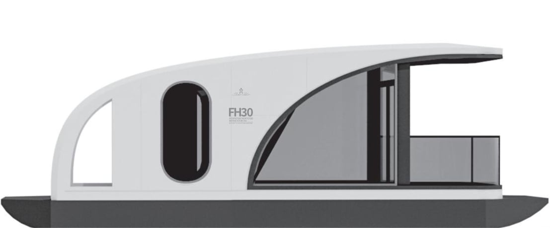 FH30 Floating Prefab Pod | Compact Water Cabin for Unique Escapes